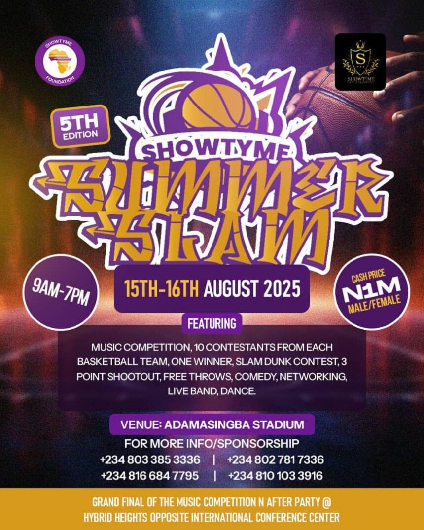 Showtyme summer slam 5.0 returns with ₦1 million up for grabs | Bold Sports